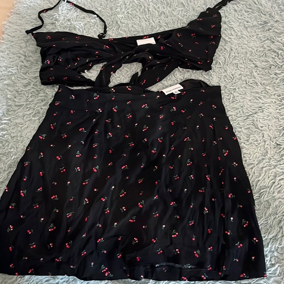 Skylar + Madison | Skirts | Cherry Print Skirt Set | Poshmark